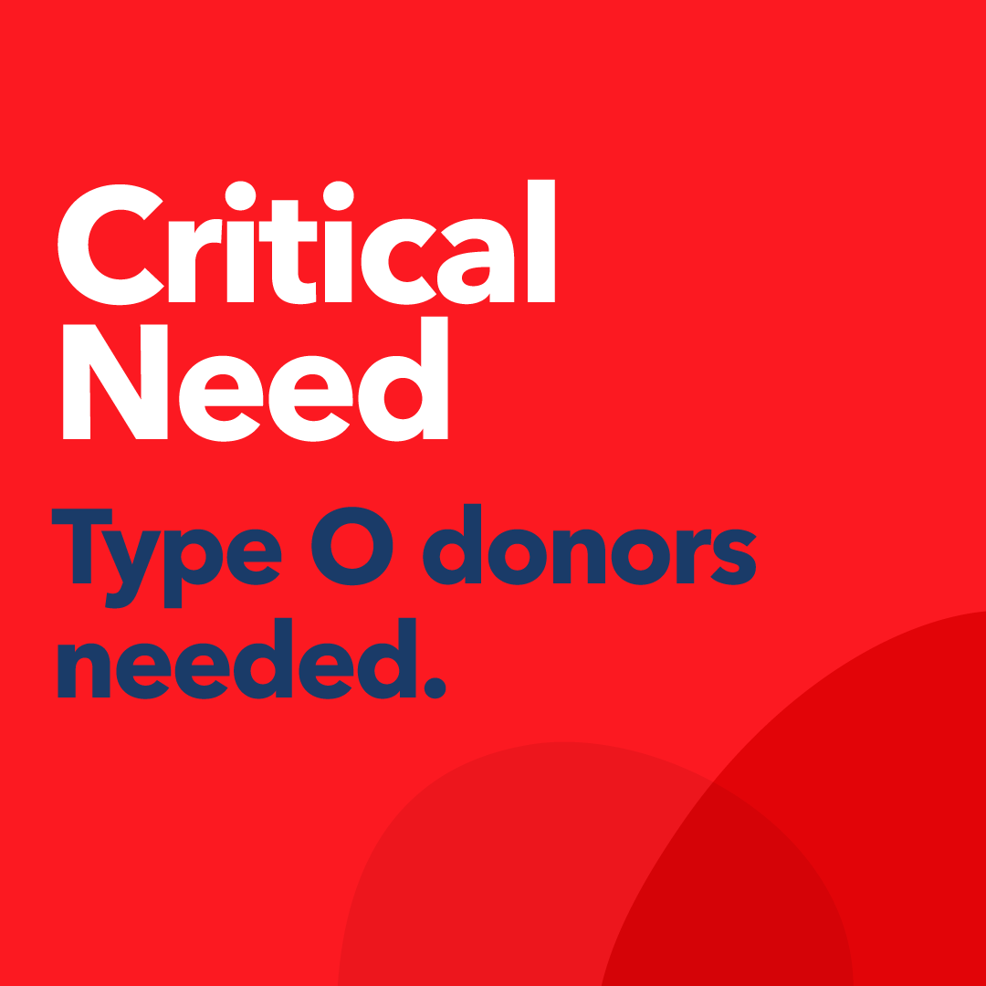 NEW YORK BLOOD CENTER ISSUES URGENT CALL FOR O+ AND O- DONORS - New York Blood Center (NYBC)